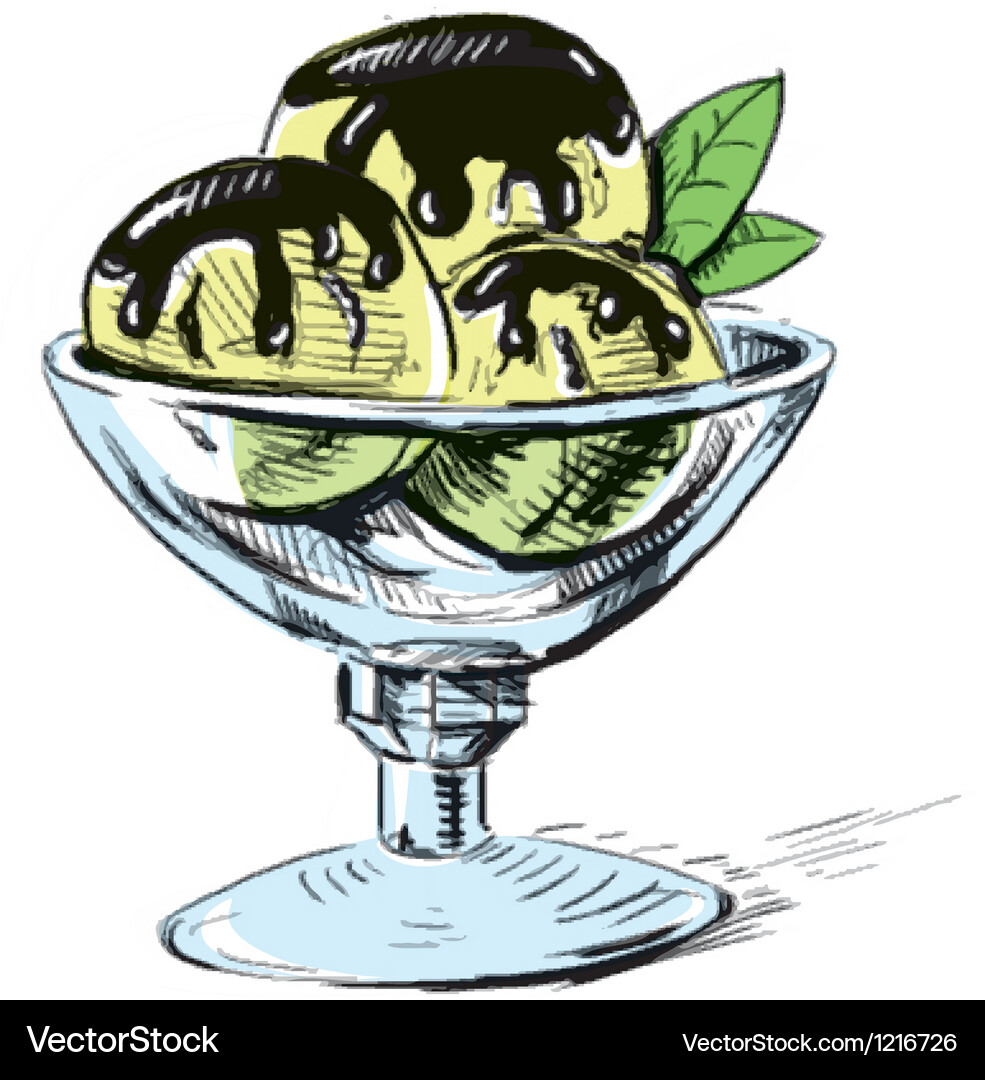 Sweet candy sketch in doodle style Royalty Free Vector Image