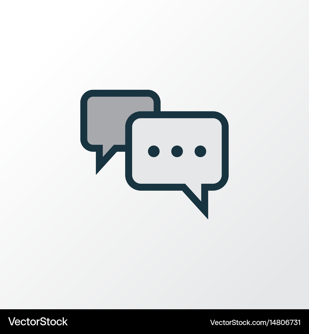 Comment colorful outline symbol premium quality Vector Image