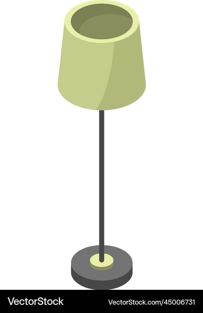 Floor lamp icon isometric home light decoration Vector Image