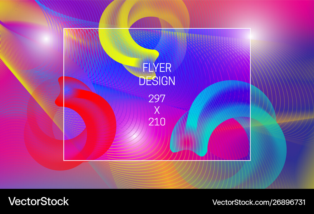 Template for flyer abstract backdrop generation Vector Image