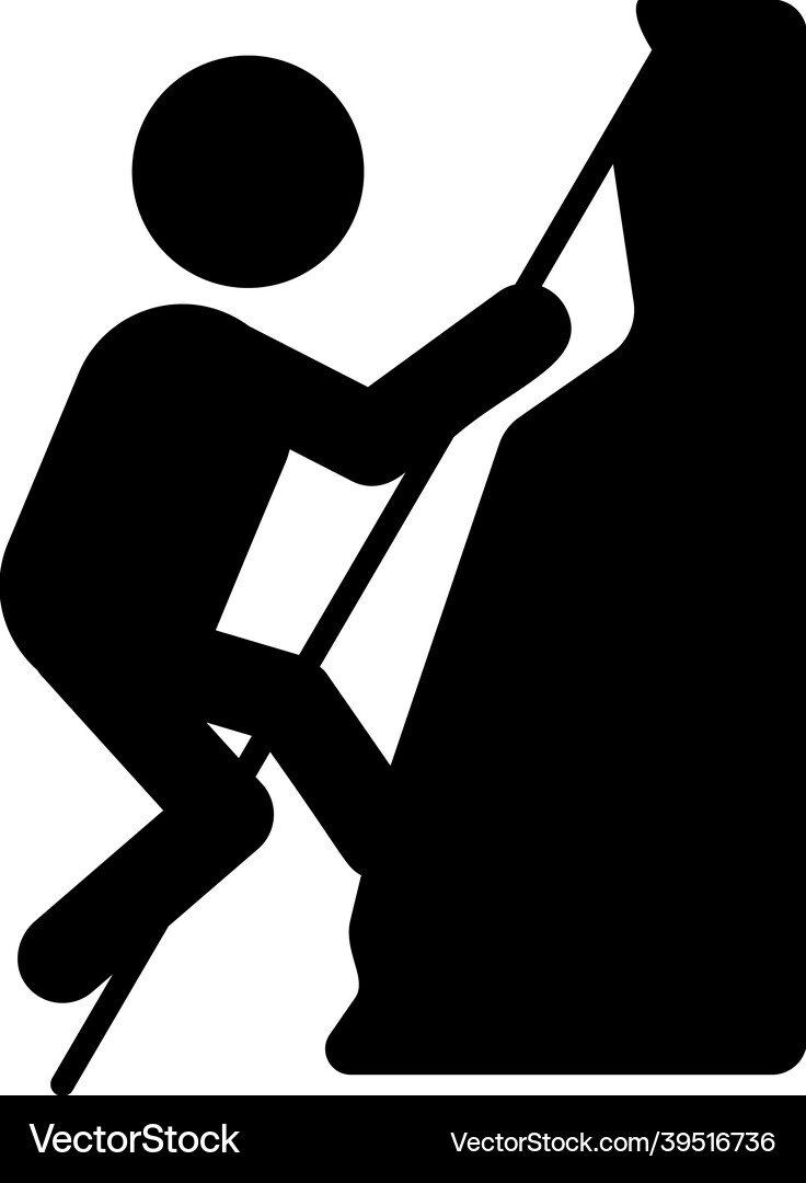 Climbing Royalty Free Vector Image - VectorStock