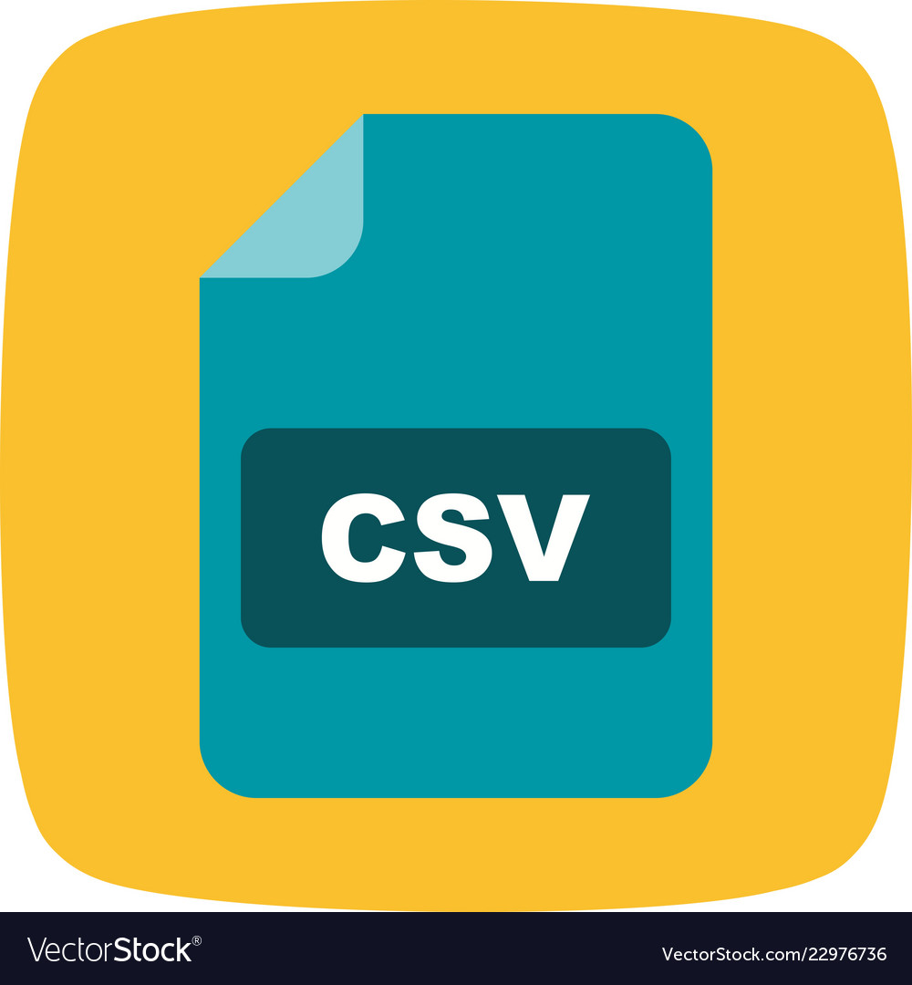 Csv icon Royalty Free Vector Image - VectorStock