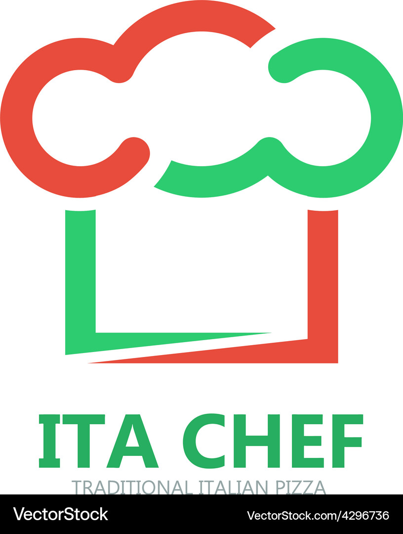Italian chef logo or symbol icon Royalty Free Vector Image