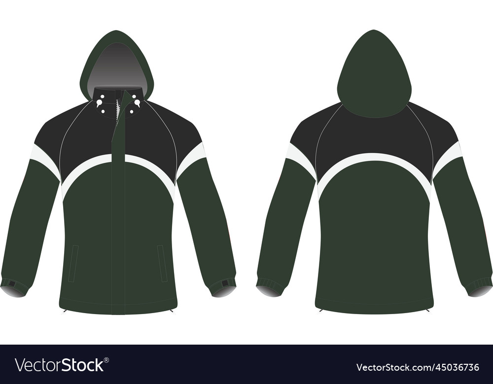 Rain jacket fully waterproof Royalty Free Vector Image
