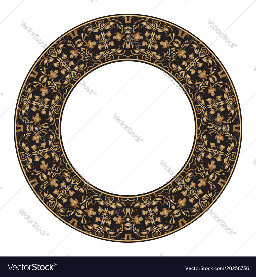 Thin gold pattern Royalty Free Vector Image - VectorStock
