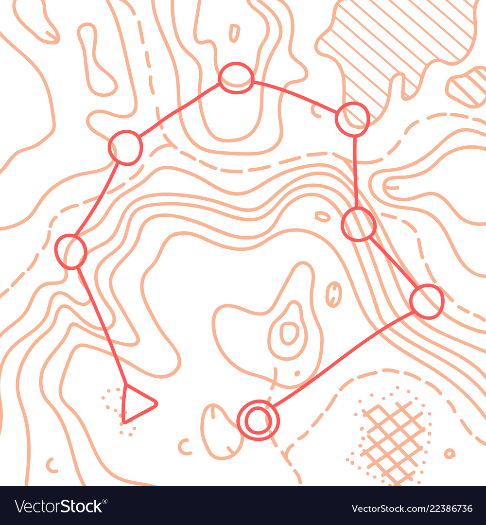 Topographic map Royalty Free Vector Image - VectorStock