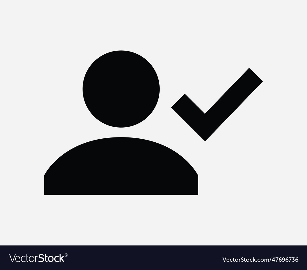 Verified user icon symbol sign verify approve ok Vector Image Verified user icon symbol sign verify approve ok Vector Image