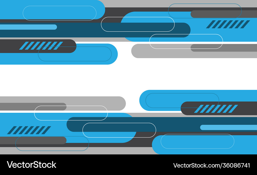 Abstract blue grey geometric cyber futuristic Vector Image