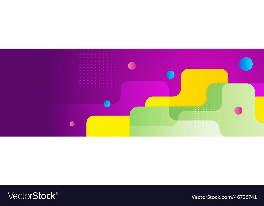 Abstract Colorful Banner Background Gradient Vector Image