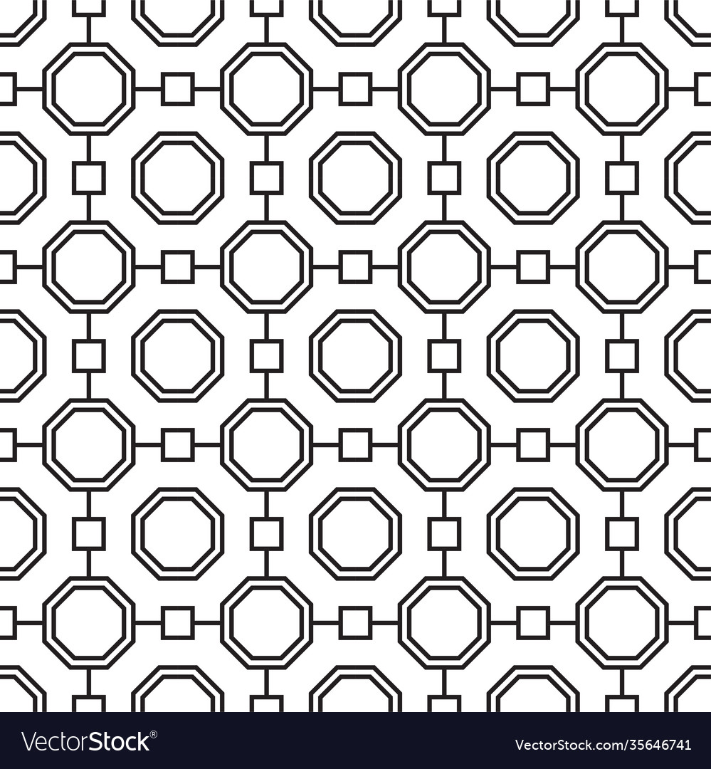 Geometric Octagon Pattern Royalty Free Vector Image