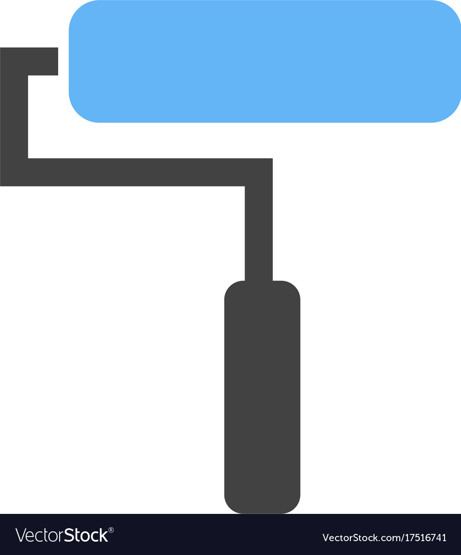 Paint roller Royalty Free Vector Image - VectorStock