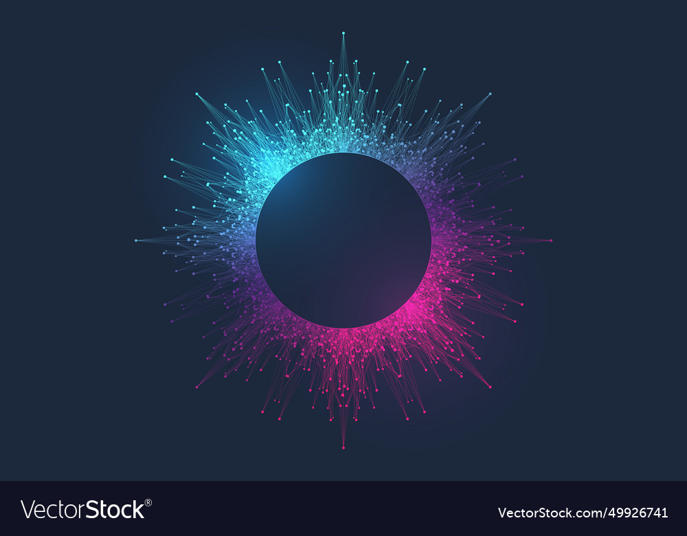 Quantum computing idea design element concept Vector Image Quantum computing idea design element concept Vector Image
