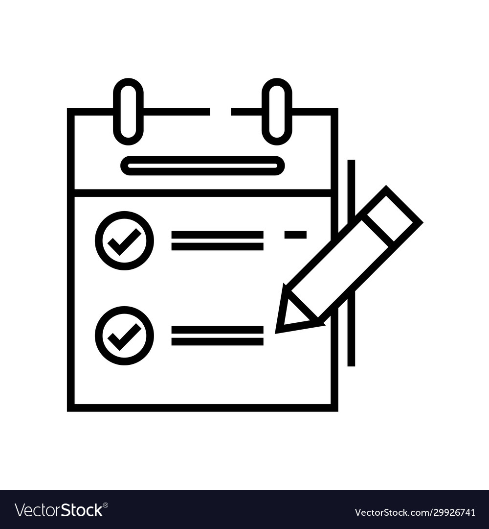 Solving problems line icon concept sign outline Vector Image