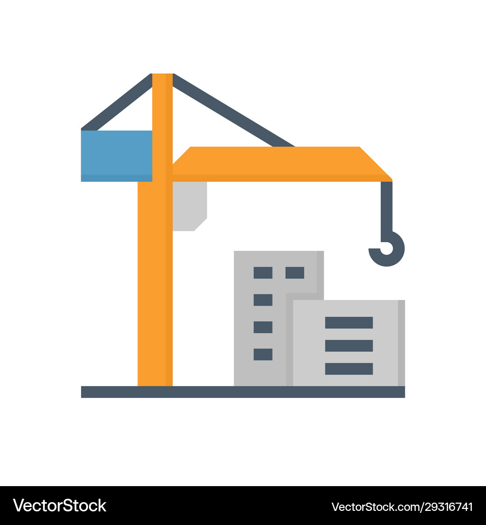 Tower crane icon Royalty Free Vector Image - VectorStock