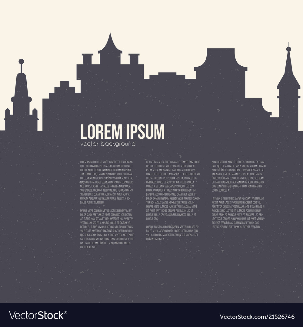 Castle background Royalty Free Vector Image - VectorStock