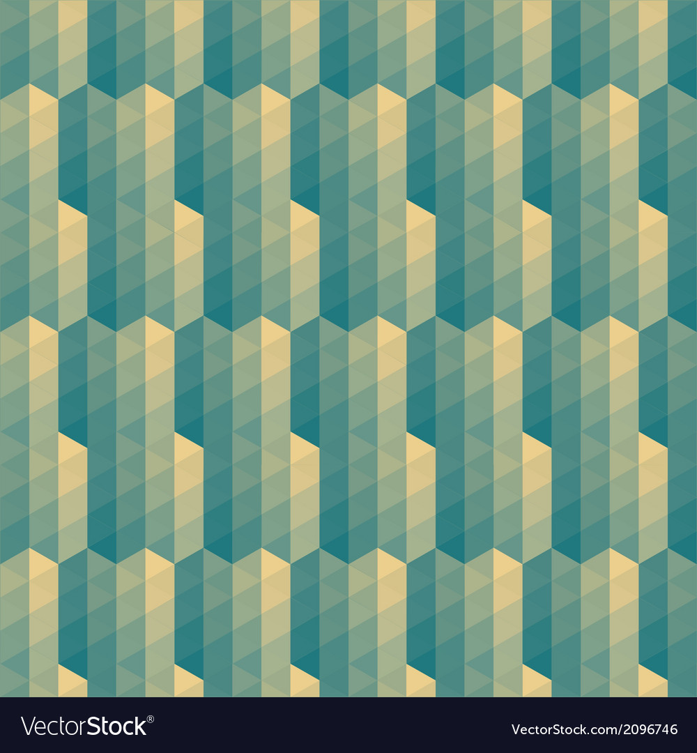 Green triangles striped pattern Royalty Free Vector Image