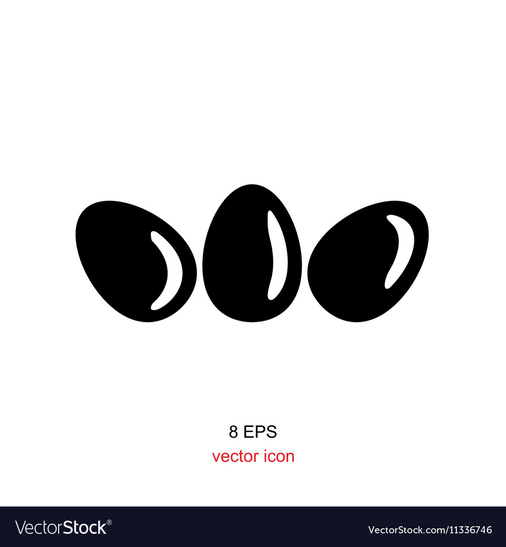 Simple egg icon Royalty Free Vector Image - VectorStock