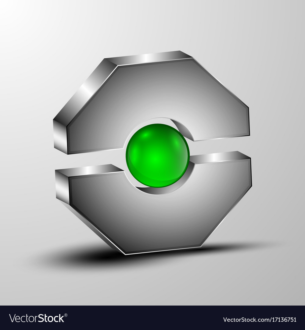 3d concept logo Royalty Free Vector Image - VectorStock