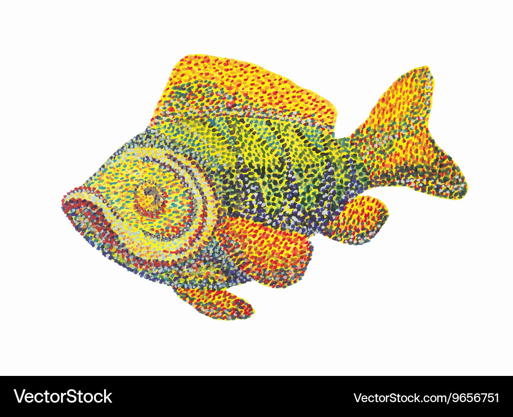 Fish on white background Royalty Free Vector Image