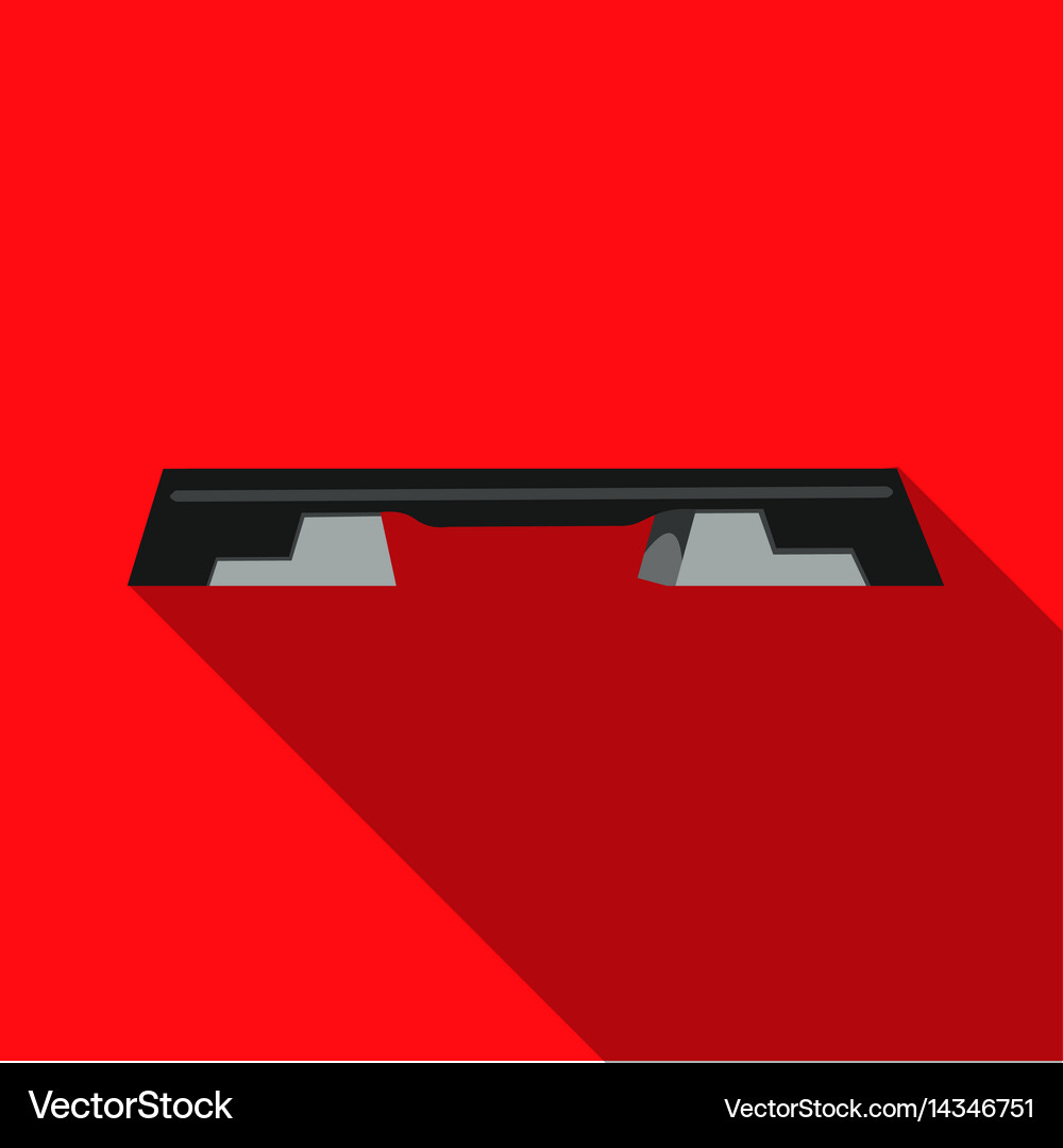 Fitness step board icon flate single sport Vector Image