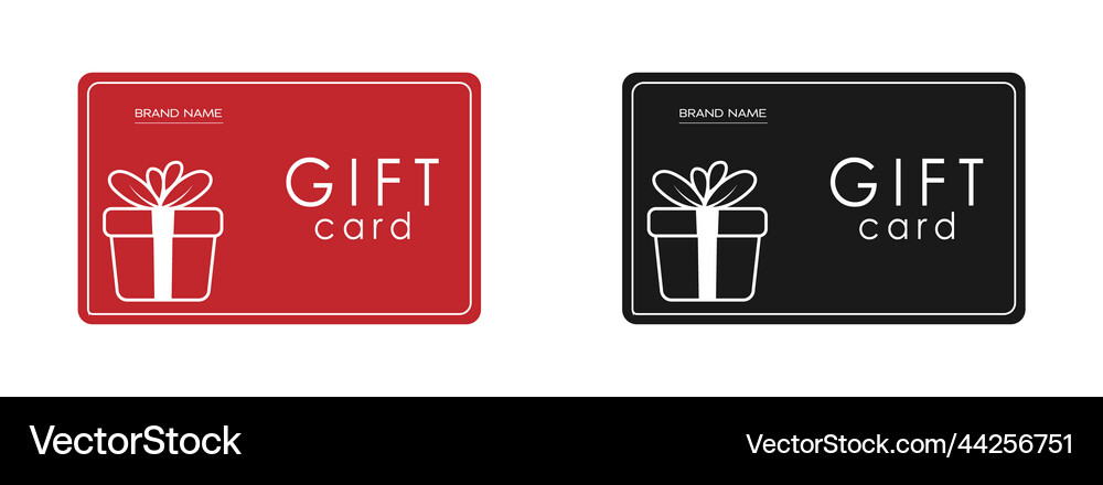 Gift card an incentive loyalty or discount Vector Image