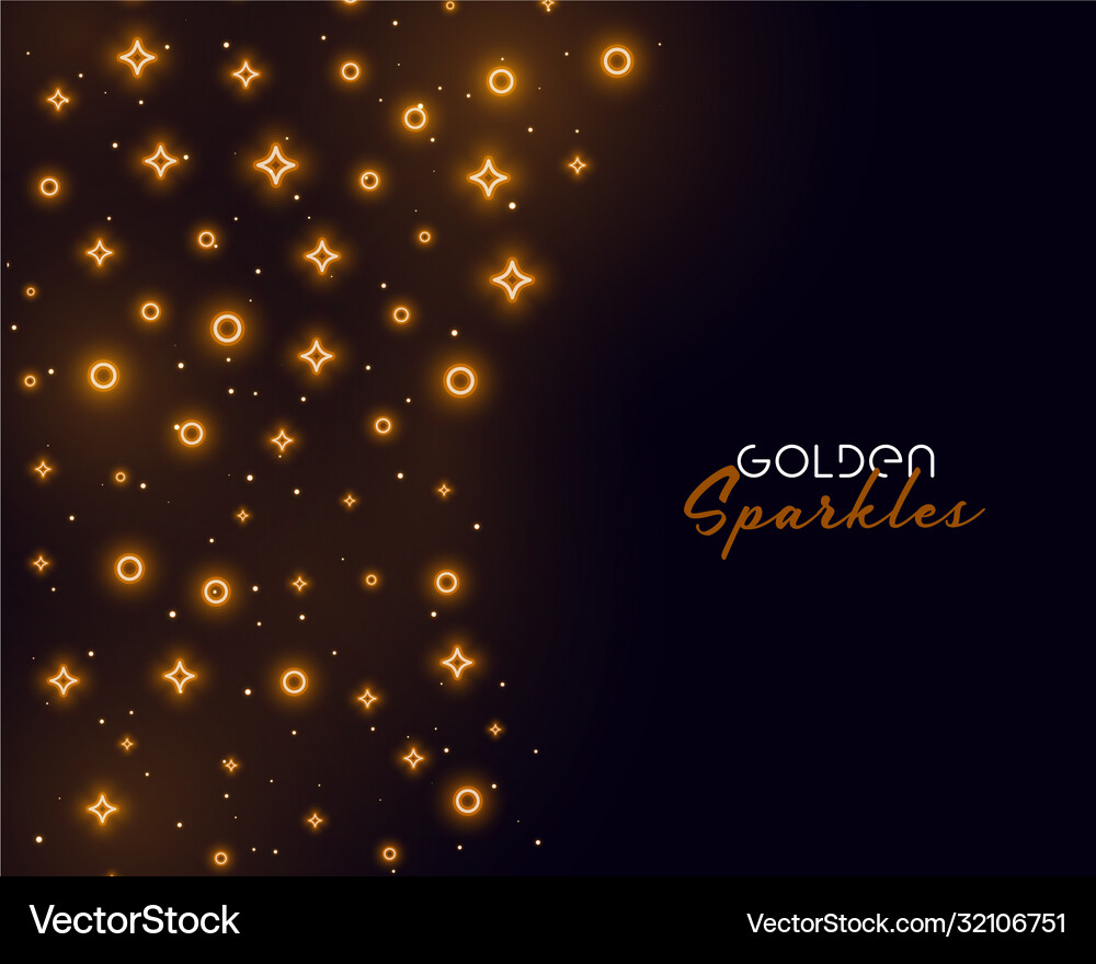 Golden sparkle background for celebration or event