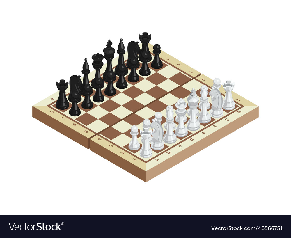 Isometric chessboard Royalty Free Vector Image Isometric chessboard Royalty Free Vector Image