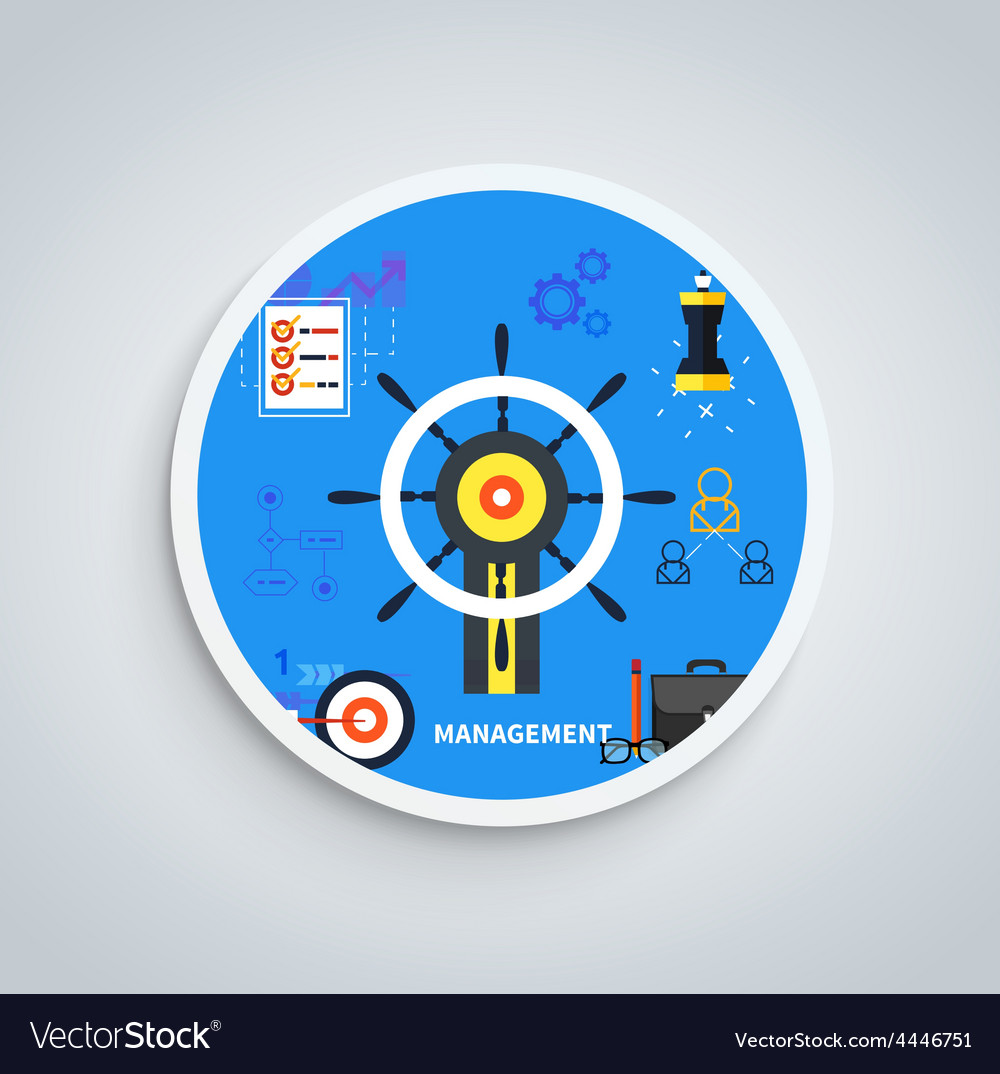 Management concept Royalty Free Vector Image - VectorStock