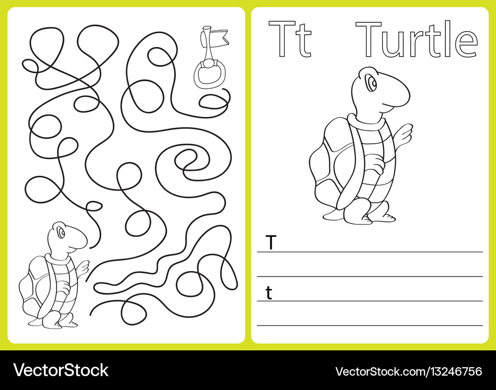 Alphabet a-z - puzzle worksheet exercises for Vector Image