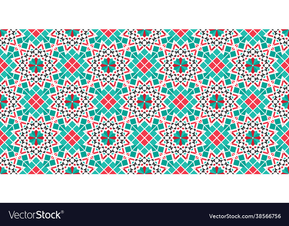 Border arabic pattern Royalty Free Vector Image