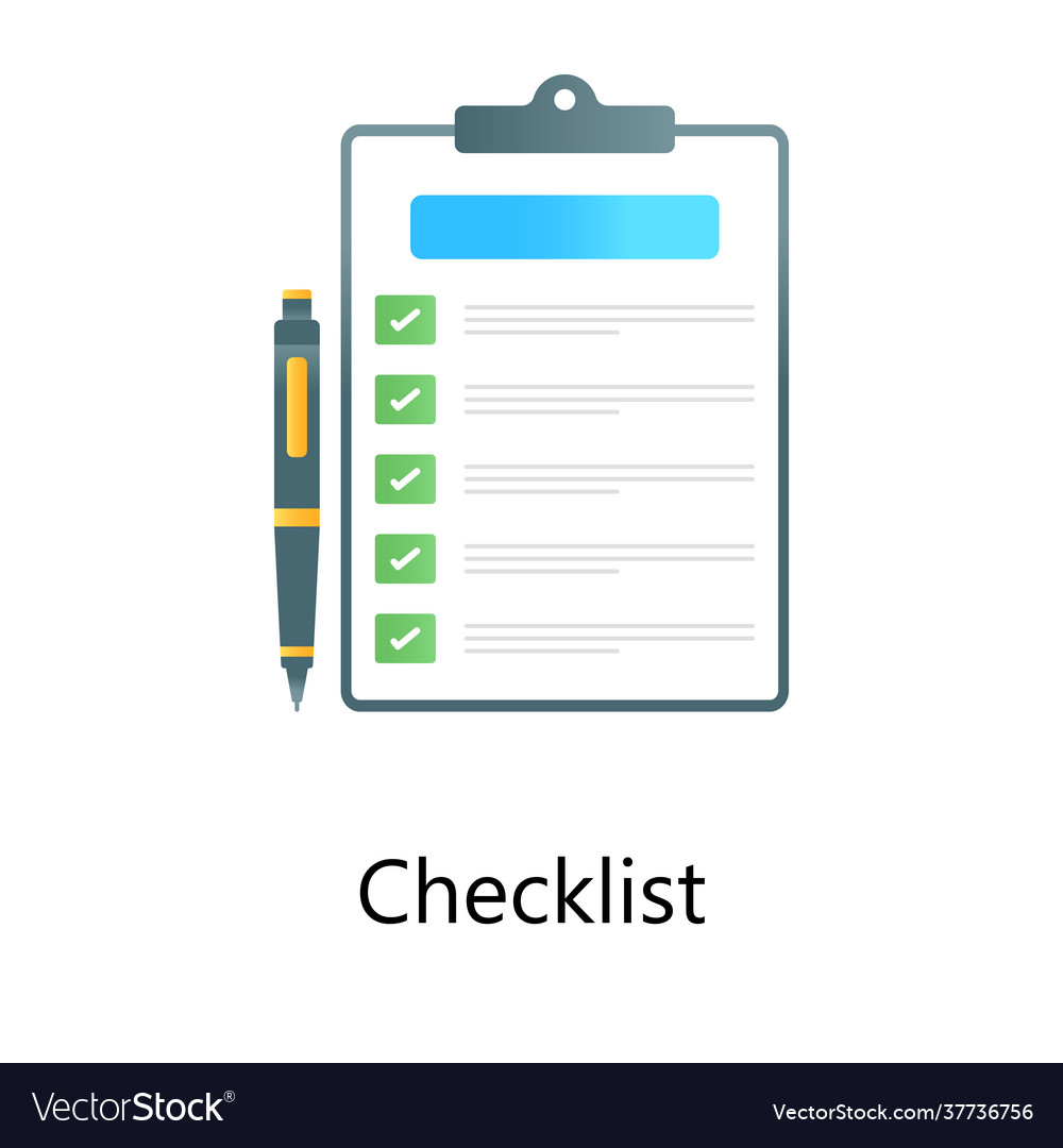 Controlelijst Vector 5,725 Checklist Clipart Royalty Free Photos And
