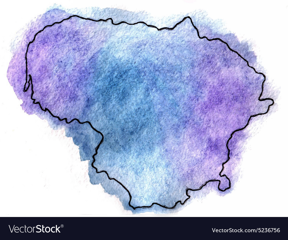 Lithuania map Royalty Free Vector Image - VectorStock