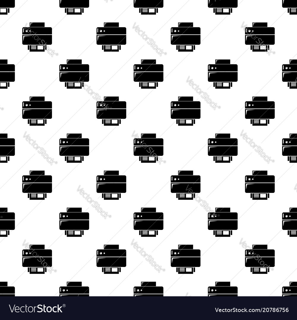 Printer pattern seamless Royalty Free Vector Image