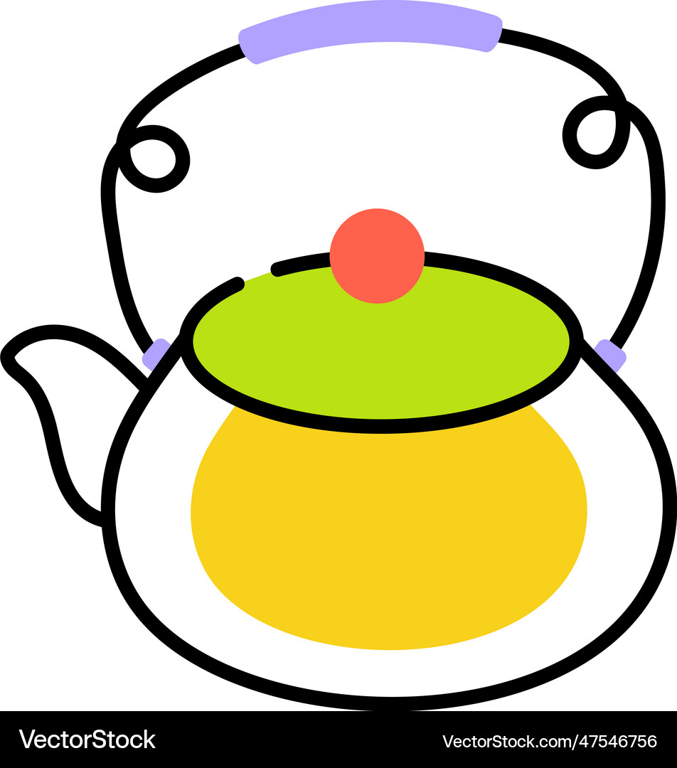 Tea kettle Royalty Free Vector Image - VectorStock