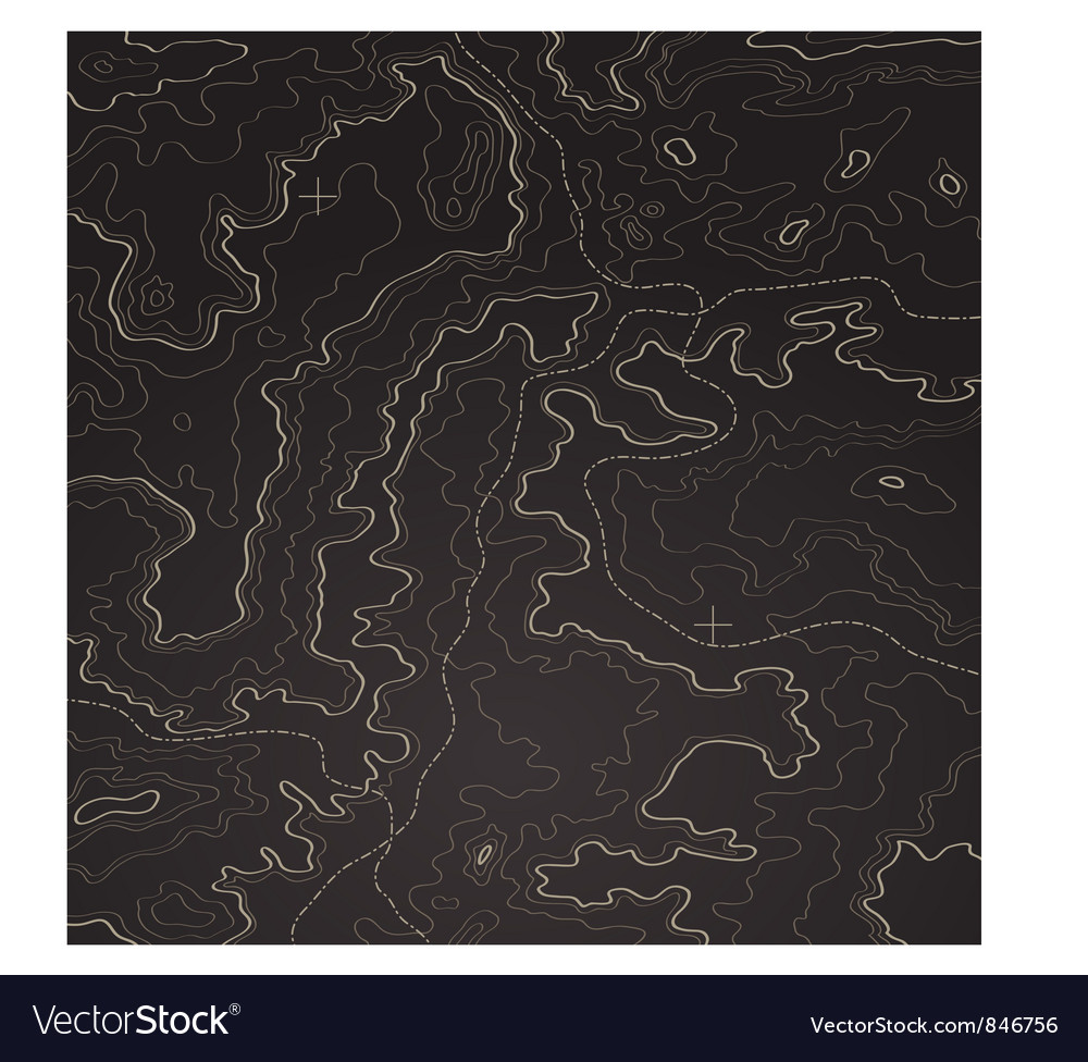 Topographic map Royalty Free Vector Image - VectorStock