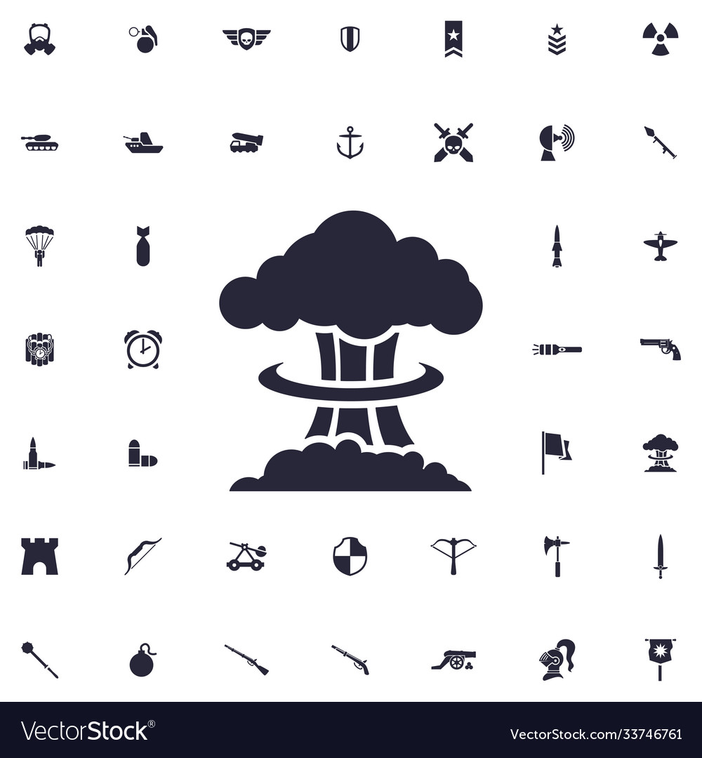 Explosion icon Royalty Free Vector Image - VectorStock