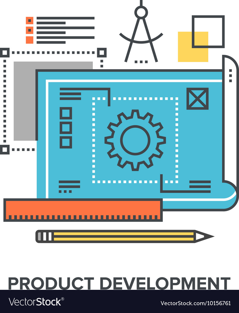 Product development concept Royalty Free Vector Image