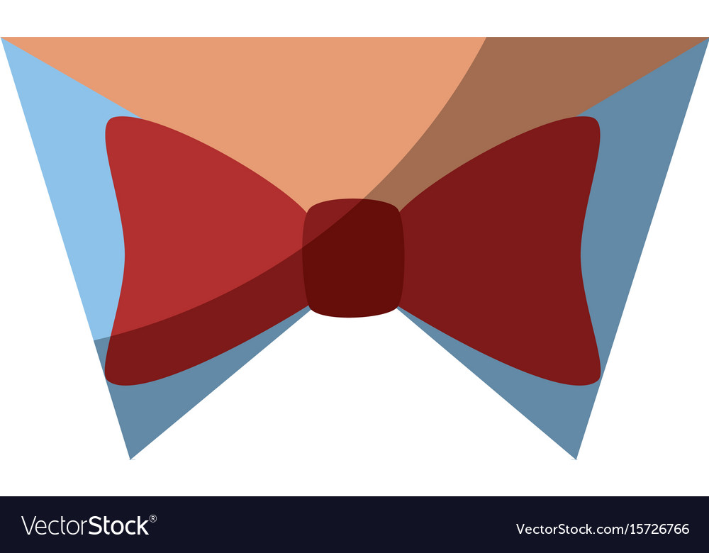 Bow tie fashion Royalty Free Vector Image - VectorStock