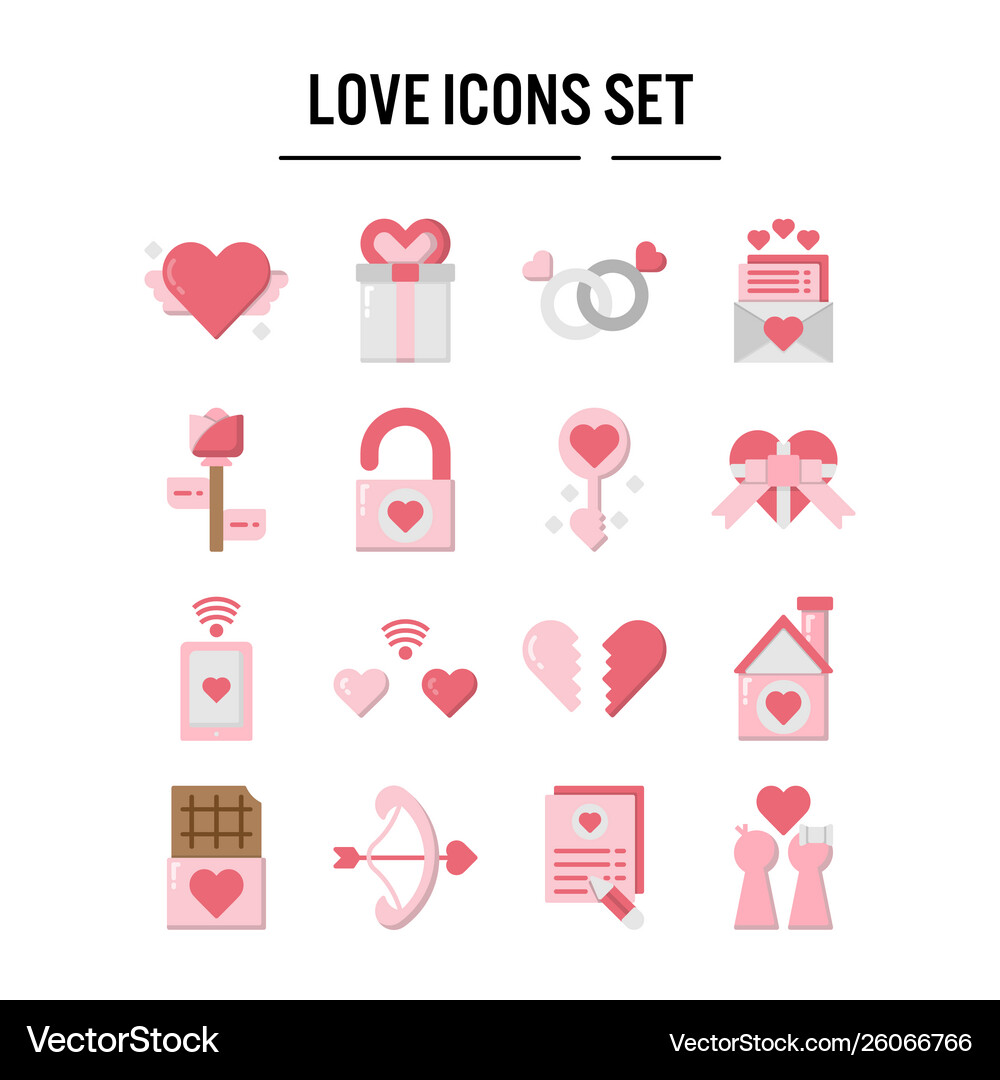 Love icon in outline design for web Royalty Free Vector