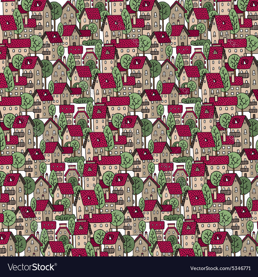 City pattern Royalty Free Vector Image - VectorStock