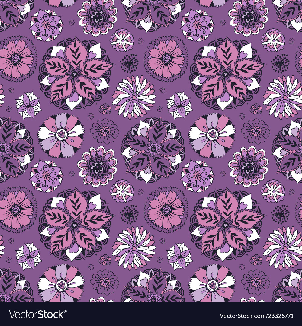 Floral seamless pattern Royalty Free Vector Image