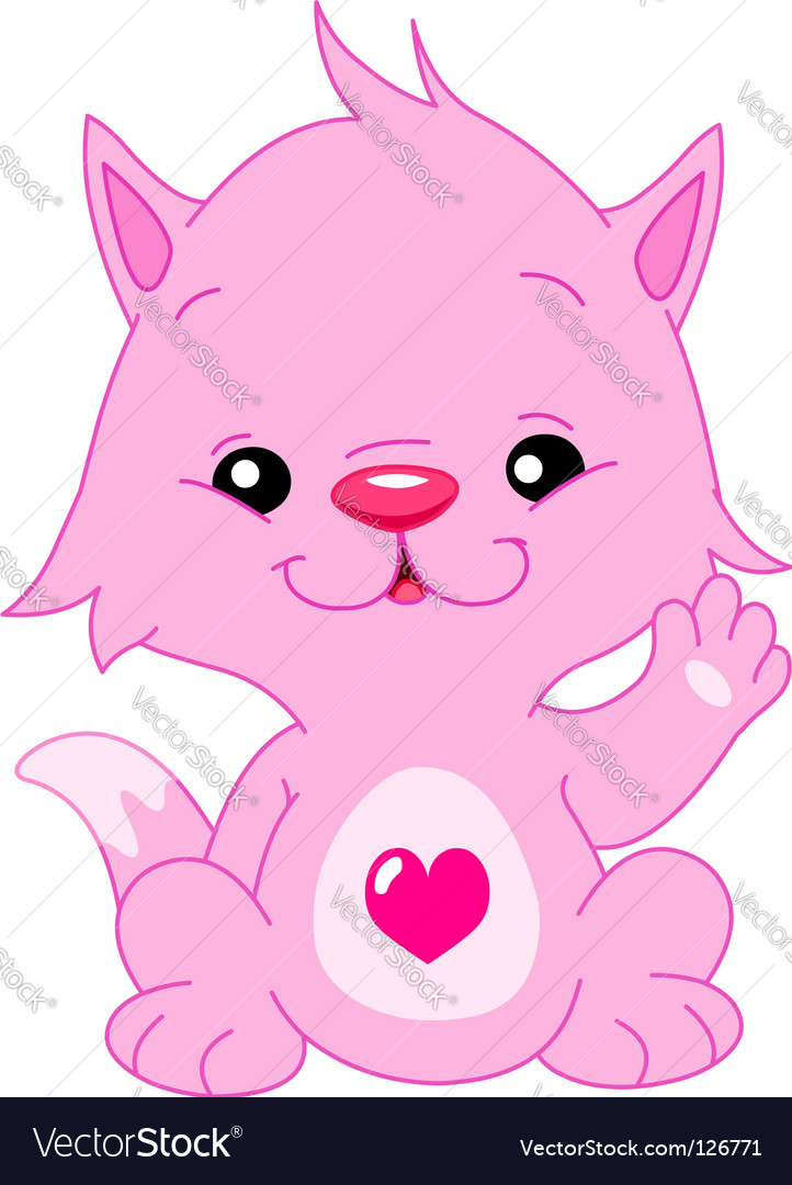 Hello cat Royalty Free Vector Image - VectorStock