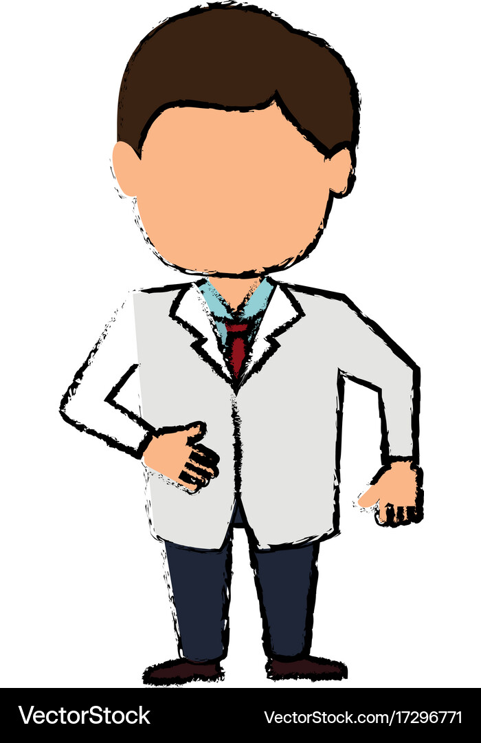 Male doctor avatar character Royalty Free Vector Image