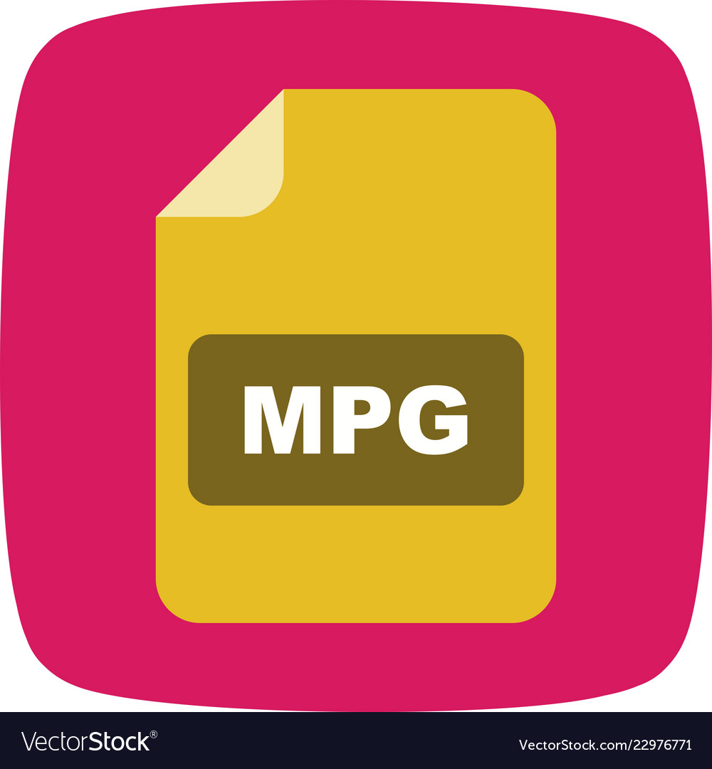 Mpg icon Royalty Free Vector Image - VectorStock