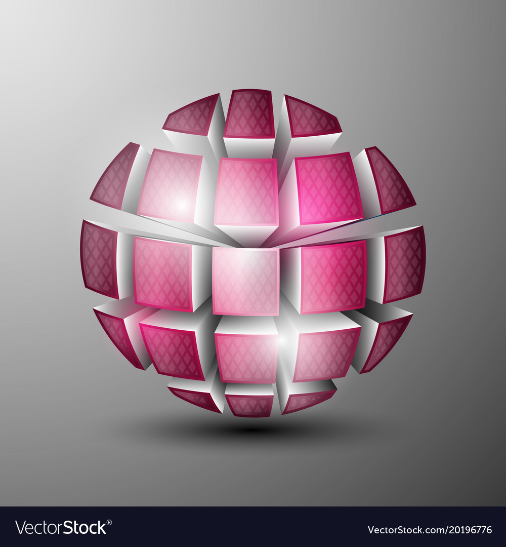 3d sphere Royalty Free Vector Image - VectorStock