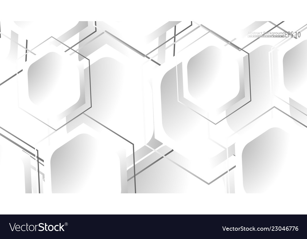 Abstract background concepts of hexagon shapes Vector Image