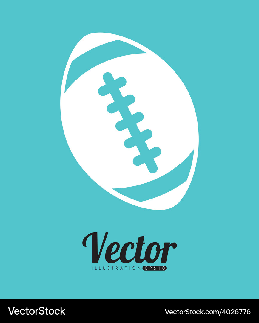 American football Royalty Free Vector Image - VectorStock