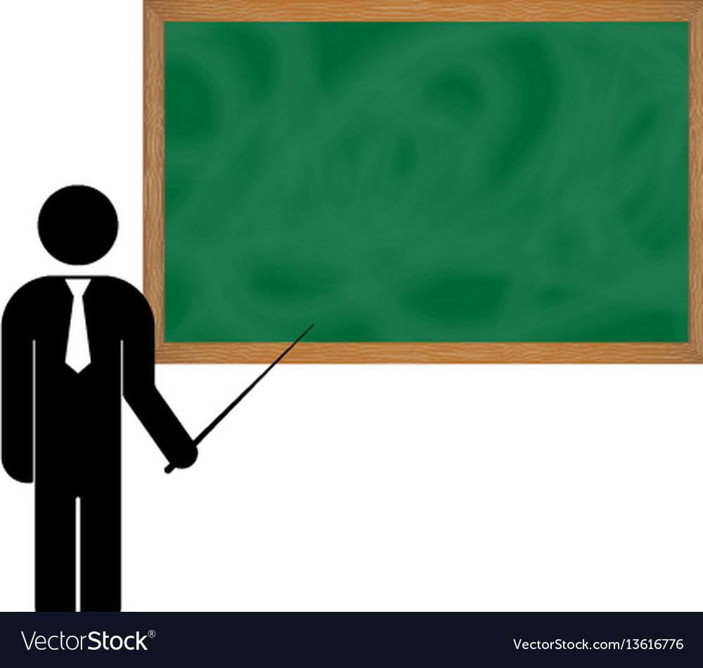 School teacher professor Royalty Free Vector Image