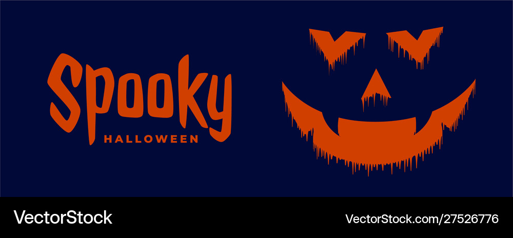 Spooky and scary ghost face for halloween Vector Image