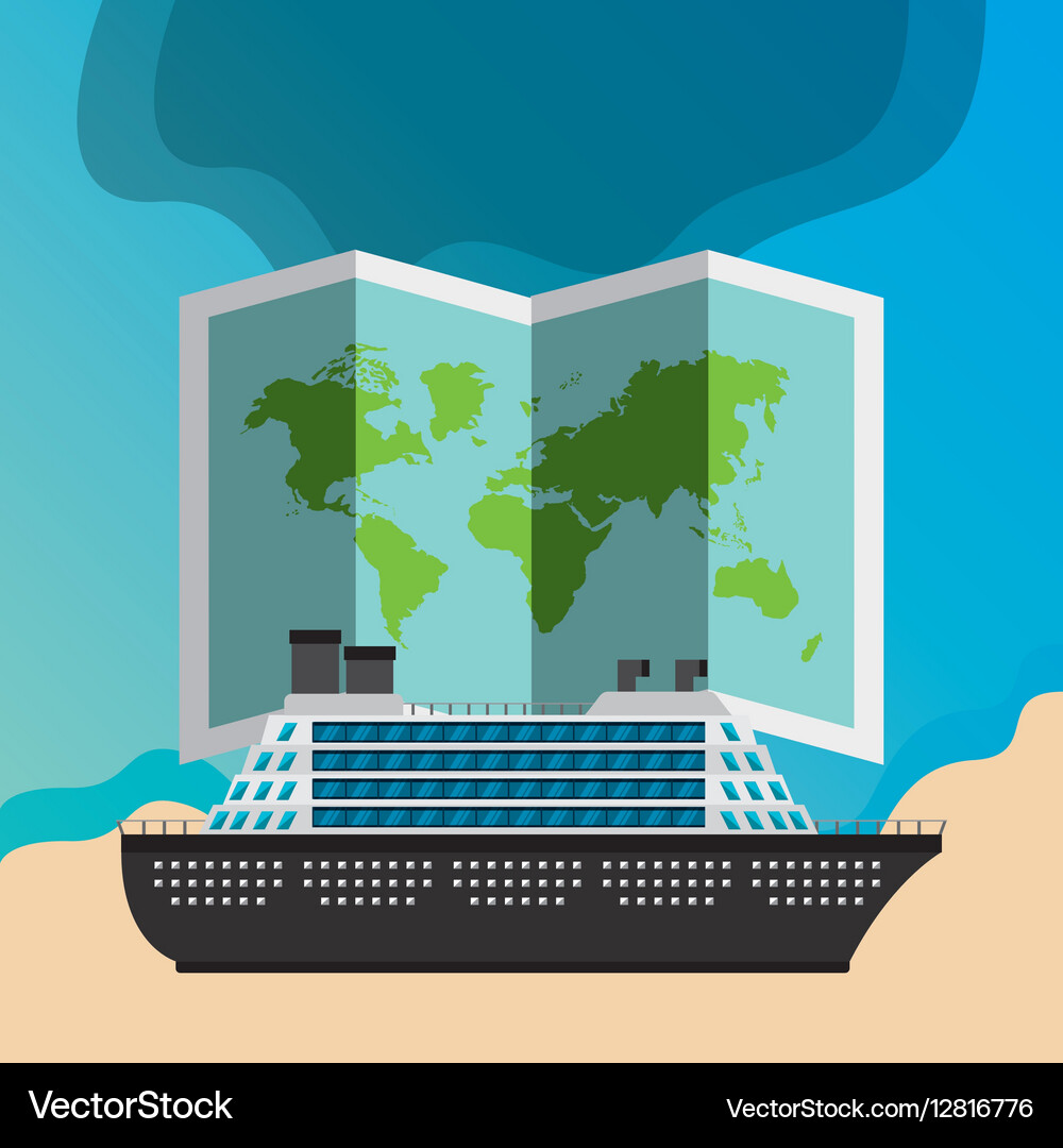 Travel and tourism design Royalty Free Vector Image